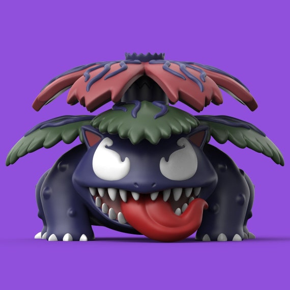 Venomized Venusaur 3D Printed Model - Etsy