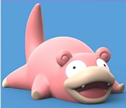 Slowpoke 3D Printed Model - Etsy