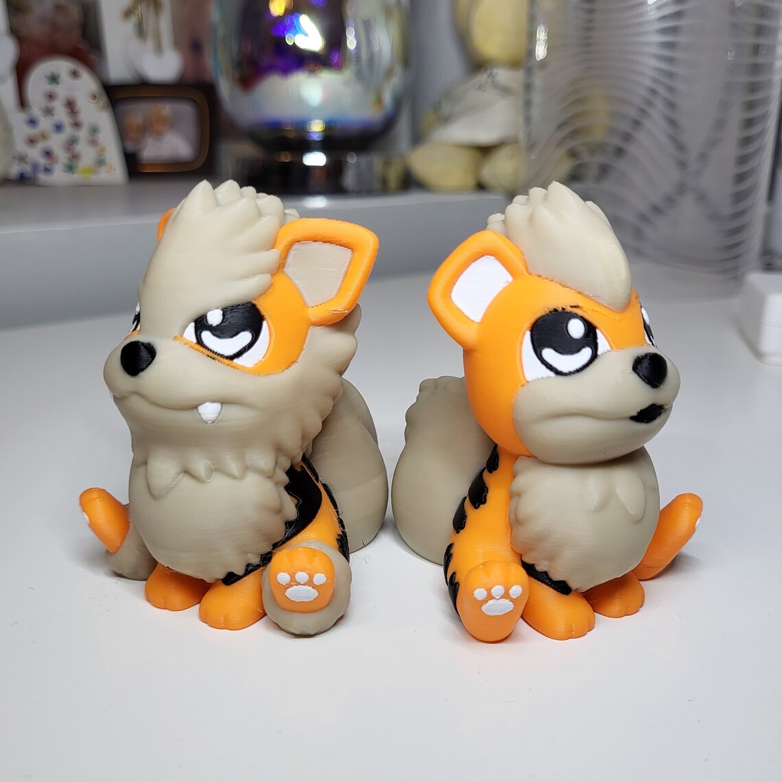 Chibi Growlithe Arcanine 3D Printed Model - Etsy