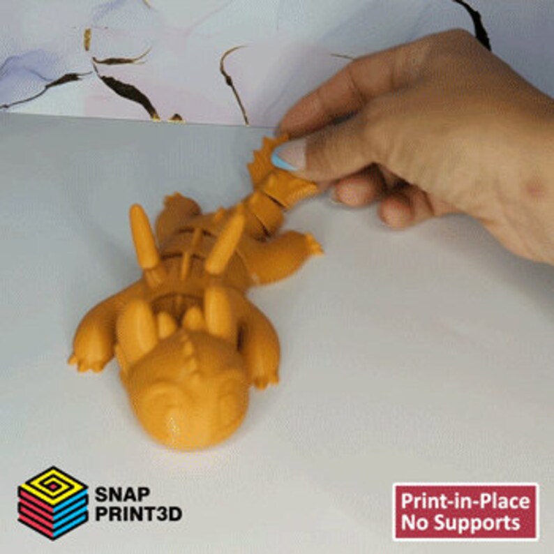 Full Color Flexi Toothless Dragon 3D Printed Model - Etsy