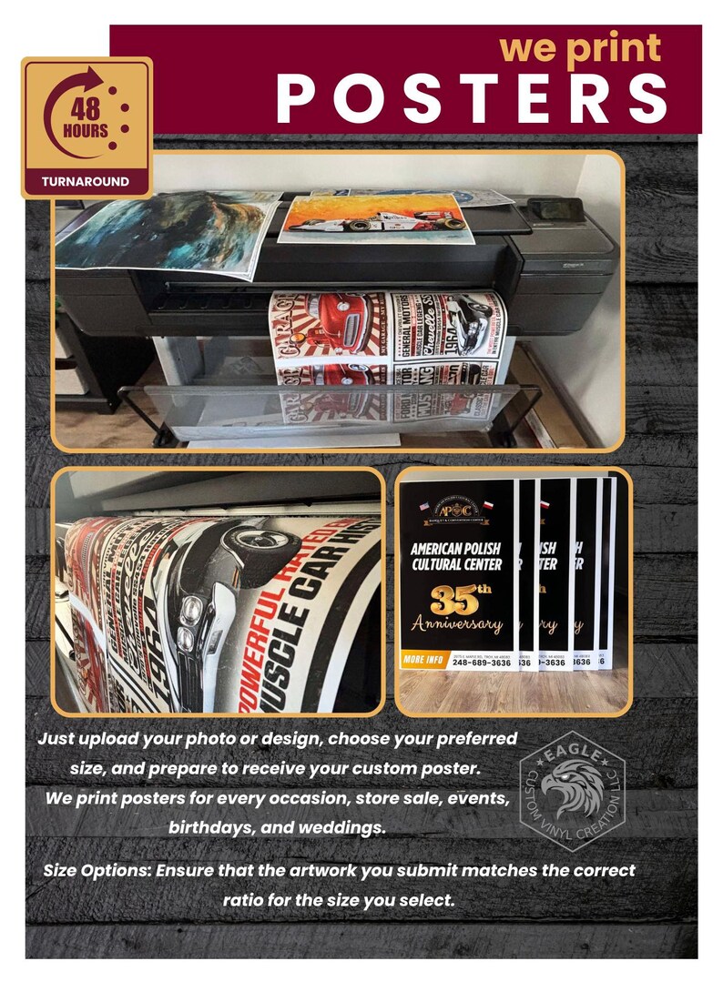 We Print Your Custom Poster - Etsy