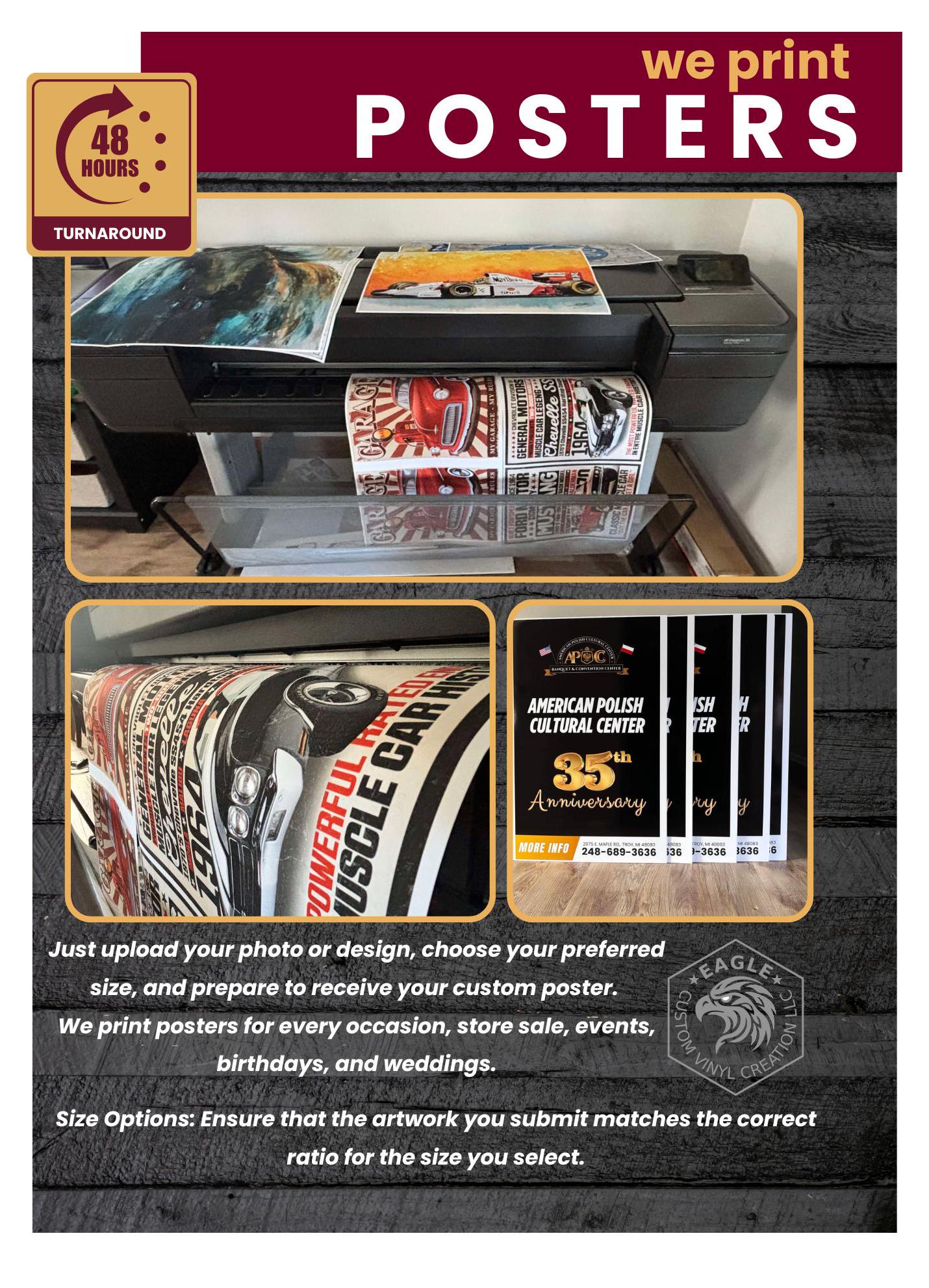 Custom Event Posters | Matte or Glossy Finish, 48-hour Turnaround - Etsy