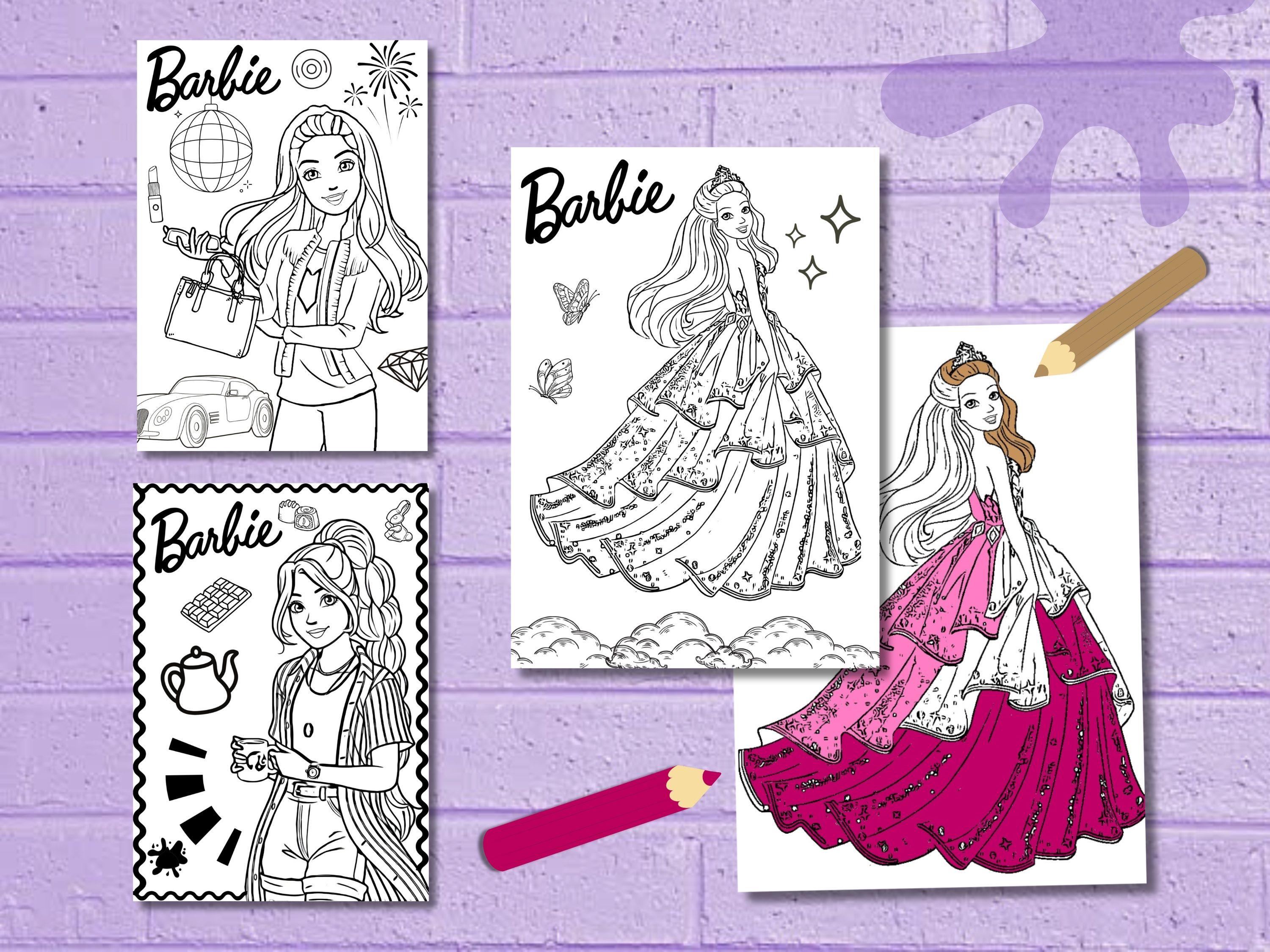 Kawaii Fashion Doll Coloring Pages Pack | Cute Printable Coloring ...