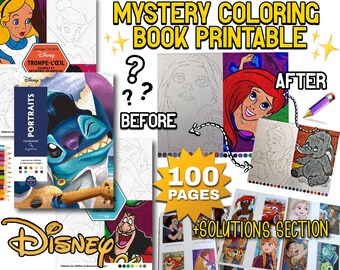 Mystery Coloring Book - Etsy