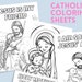 Printable Catholic Saints Coloring Book, 24 Catholic Coloring Pages ...