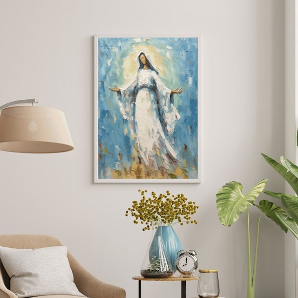 Abstract Virgin Mary - Etsy
