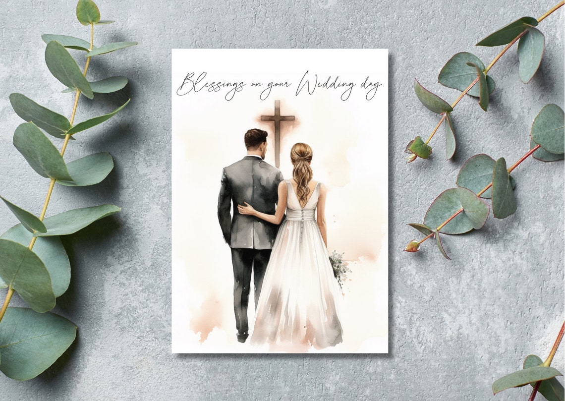 Catholic Wedding Card Christian Wedding Card Holy Matrimony - Etsy