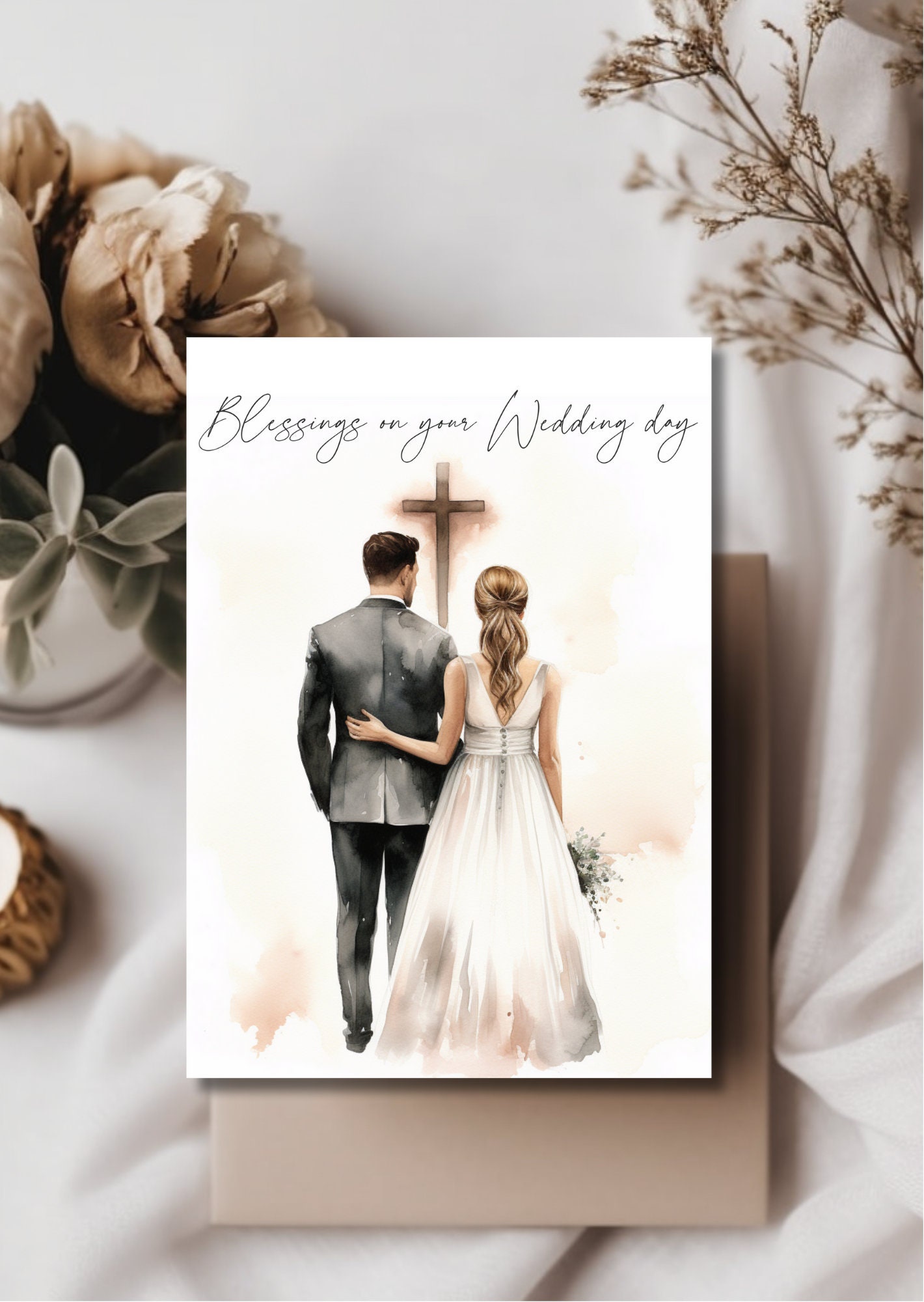 Catholic Wedding Card Christian Wedding Card Holy Matrimony - Etsy