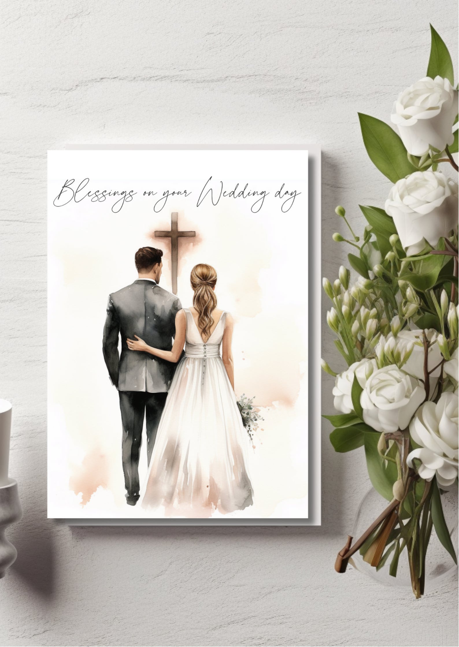 Catholic Wedding Card Christian Wedding Card Holy Matrimony - Etsy