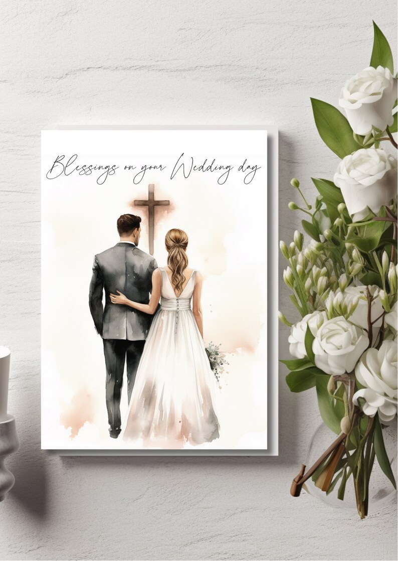 Catholic Wedding Card Christian Wedding Card Holy Matrimony - Etsy