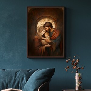 Traditional Catholic Art, Holy Family, Renaissance Art Print, Holy ...
