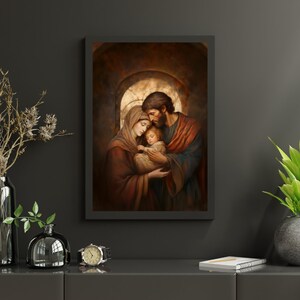 Traditional Catholic Art, Holy Family, Renaissance Art Print, Holy ...