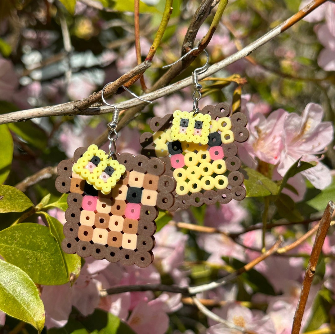 Bread and Butter Perler Bead Earrings - Etsy
