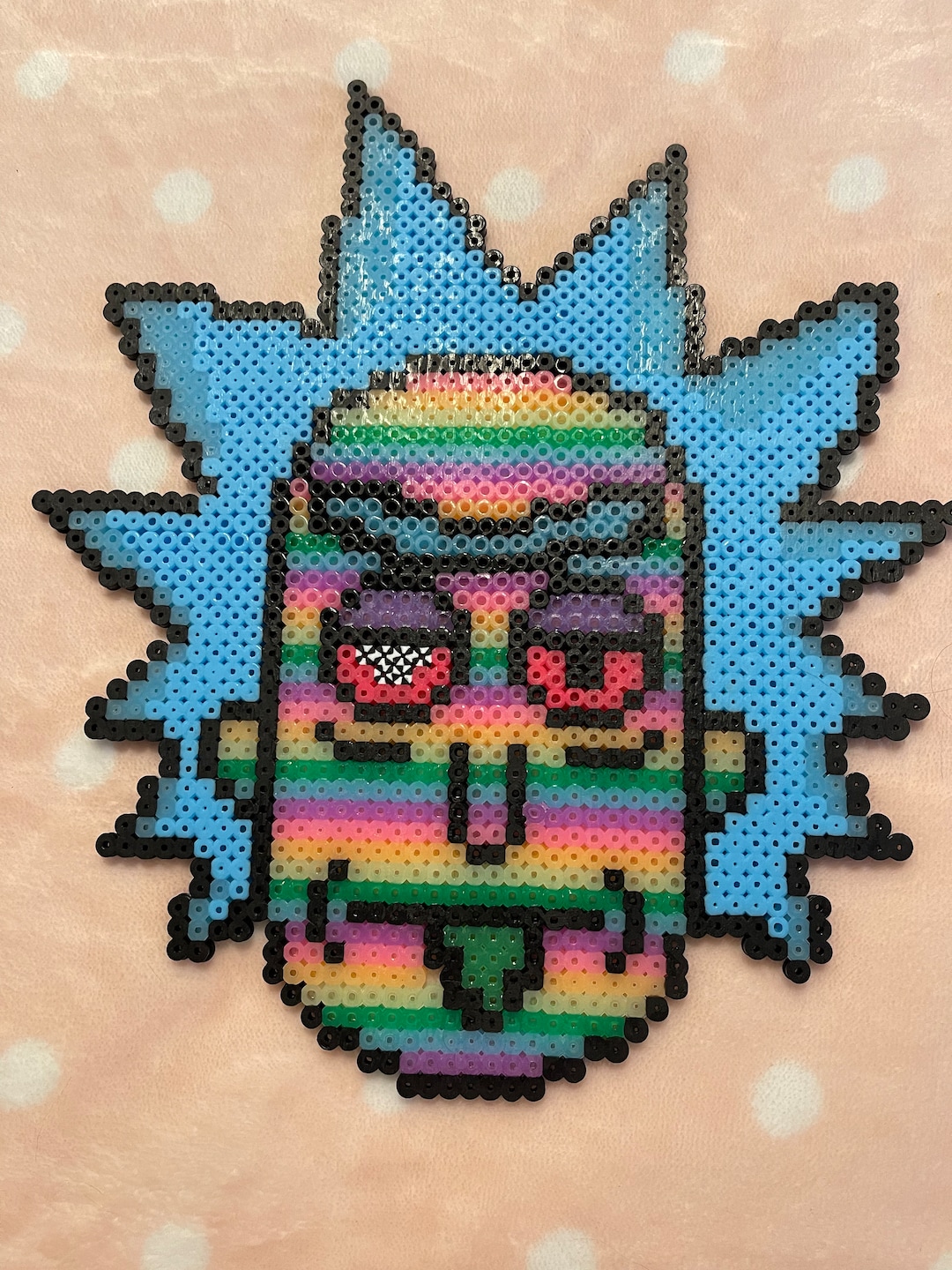 Trippy Rick Sanchez Perler - Etsy