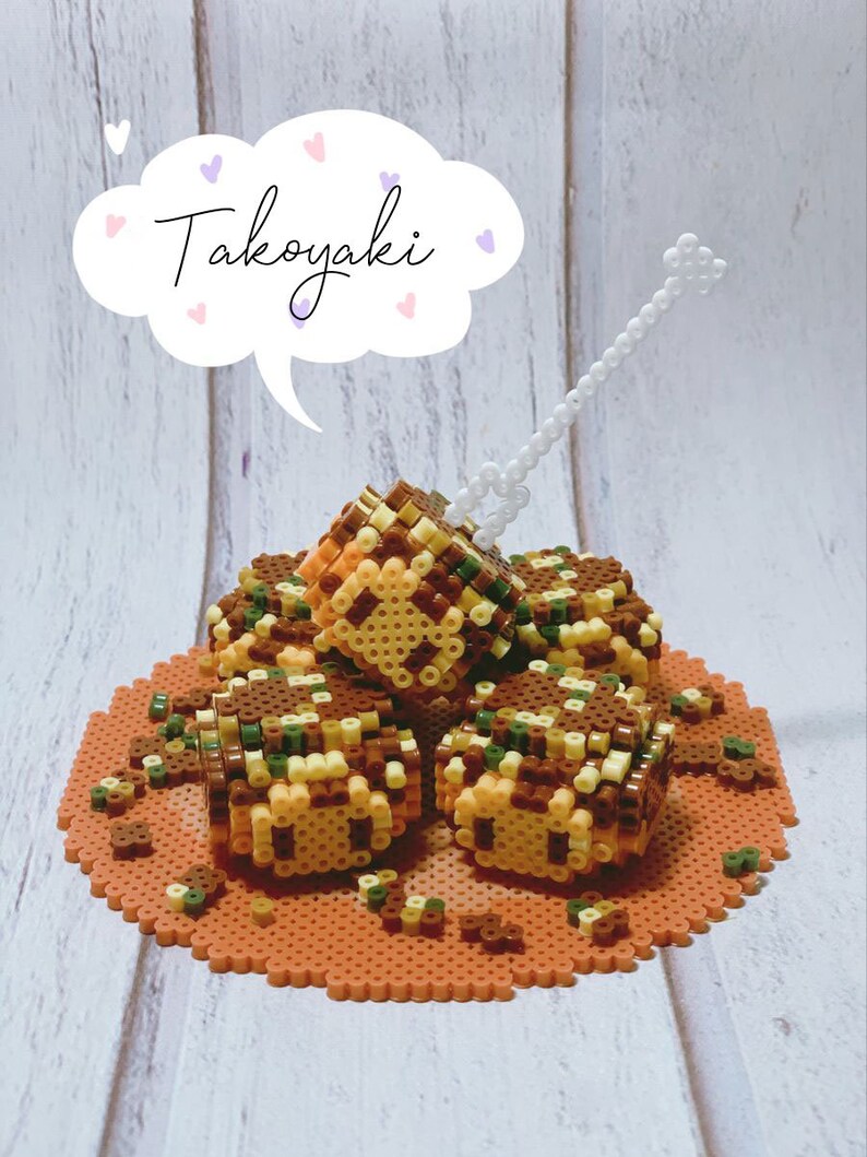Kawaii Japanese Food [DIGITAL 3D Perler Bead Pattern] - Etsy