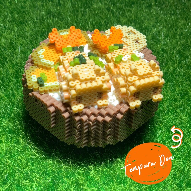 Kawaii Japanese Food [DIGITAL 3D Perler Bead Pattern] - Etsy