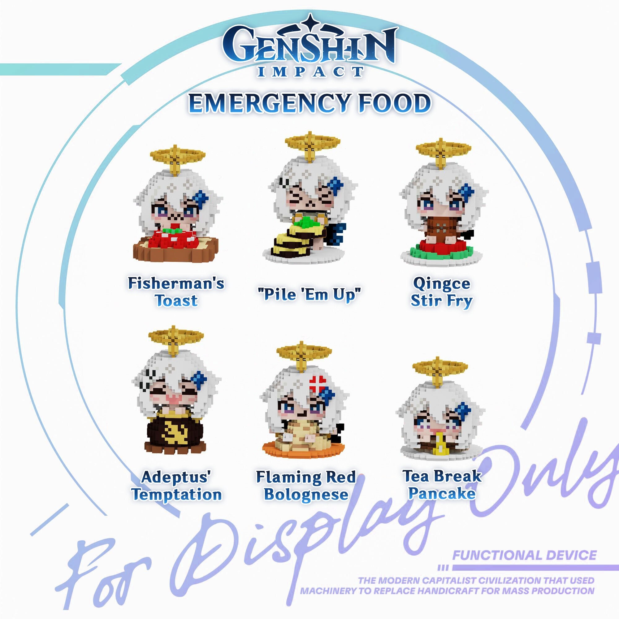 Genshin Impact Paimon's Not Emergency Food 3D Perler Bead Pattern - Etsy