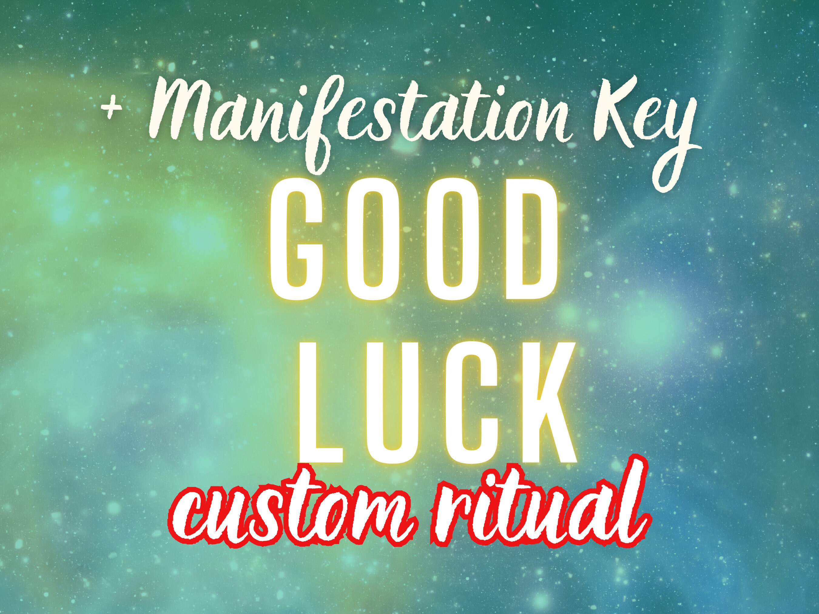 24/7 GOOD LUCK Ritual Manifestation Key How to Pick up - Etsy