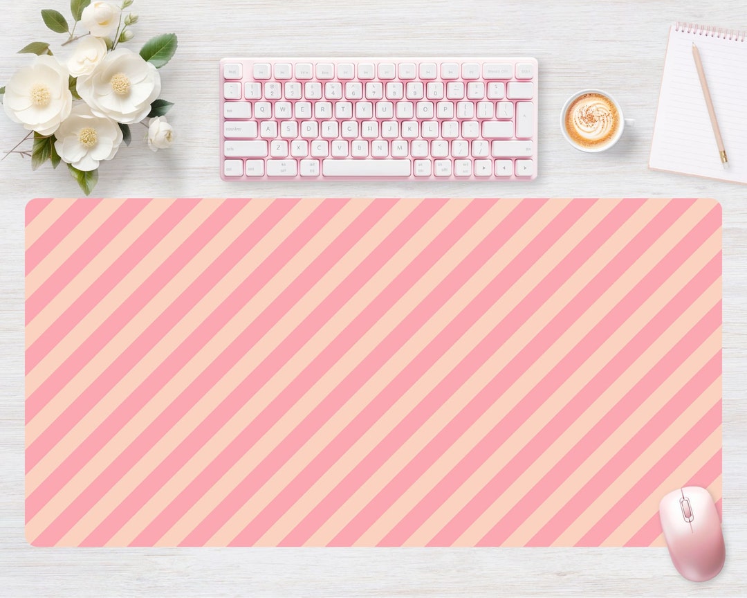 Desk Pad Row Pink Candy Mouse Pad, Mouse Mat, Extra Large, Laptop Mat ...