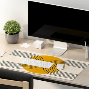 Desk Pad Nineties Yellow, Mouse Pad, Mouse Mat, Extra Large, Laptop Mat ...