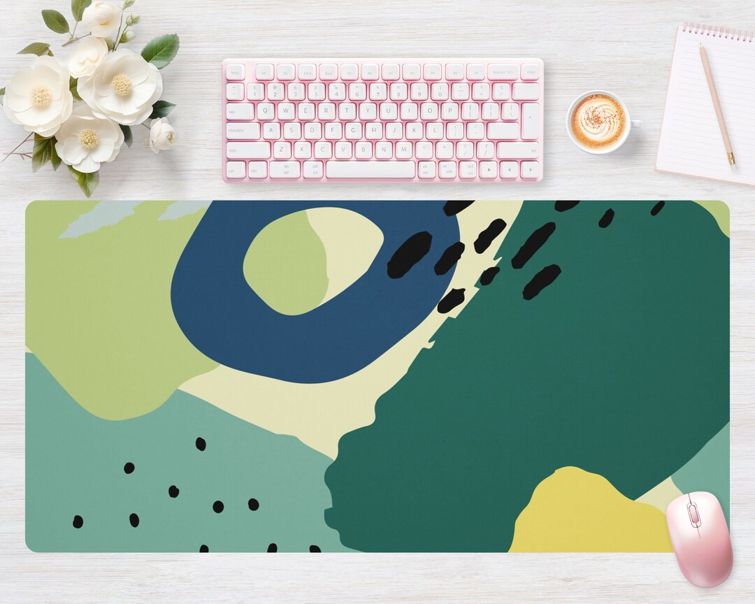 Desk Pad Abstract Art, Mouse Pad, Mouse Mat, Extra Large, Laptop Mat ...