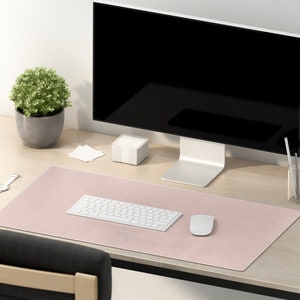 Desk Pad Pink Blush Powder, Mouse Pad, Mouse Mat, Extra Large, Laptop ...