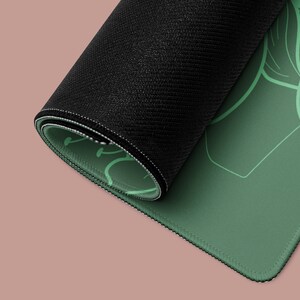Desk Pad Flower Green, Mouse Pad, Mouse Mat, Extra Large, Laptop Mat ...