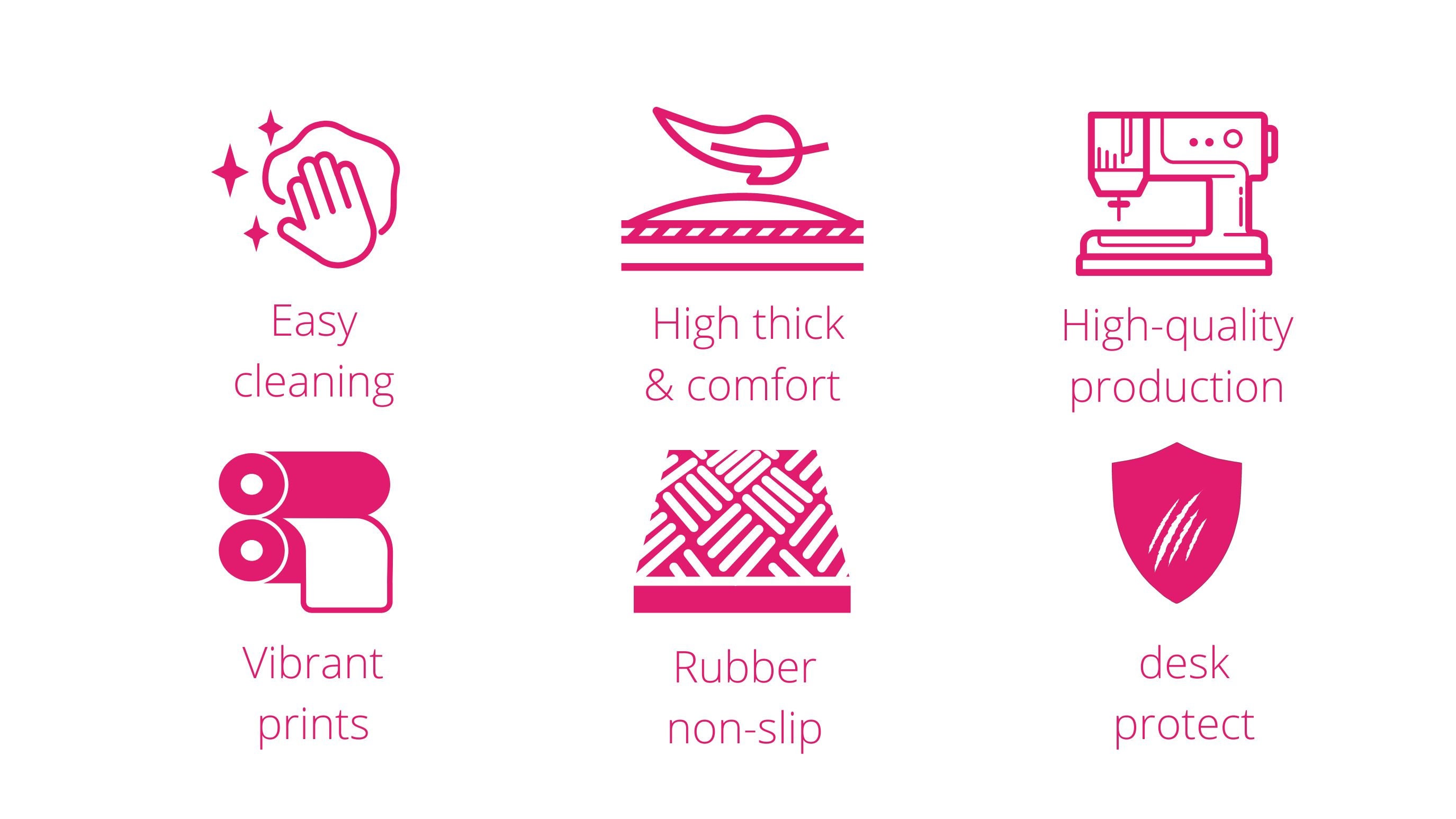 Desk Pad Klee Colored, Mouse Pad, Mouse Mat, Extra Large, Laptop Mat ...