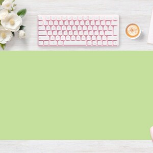 Desk Pad Green Light, Mouse Pad, Mouse Mat, Extra Large, Laptop Mat ...