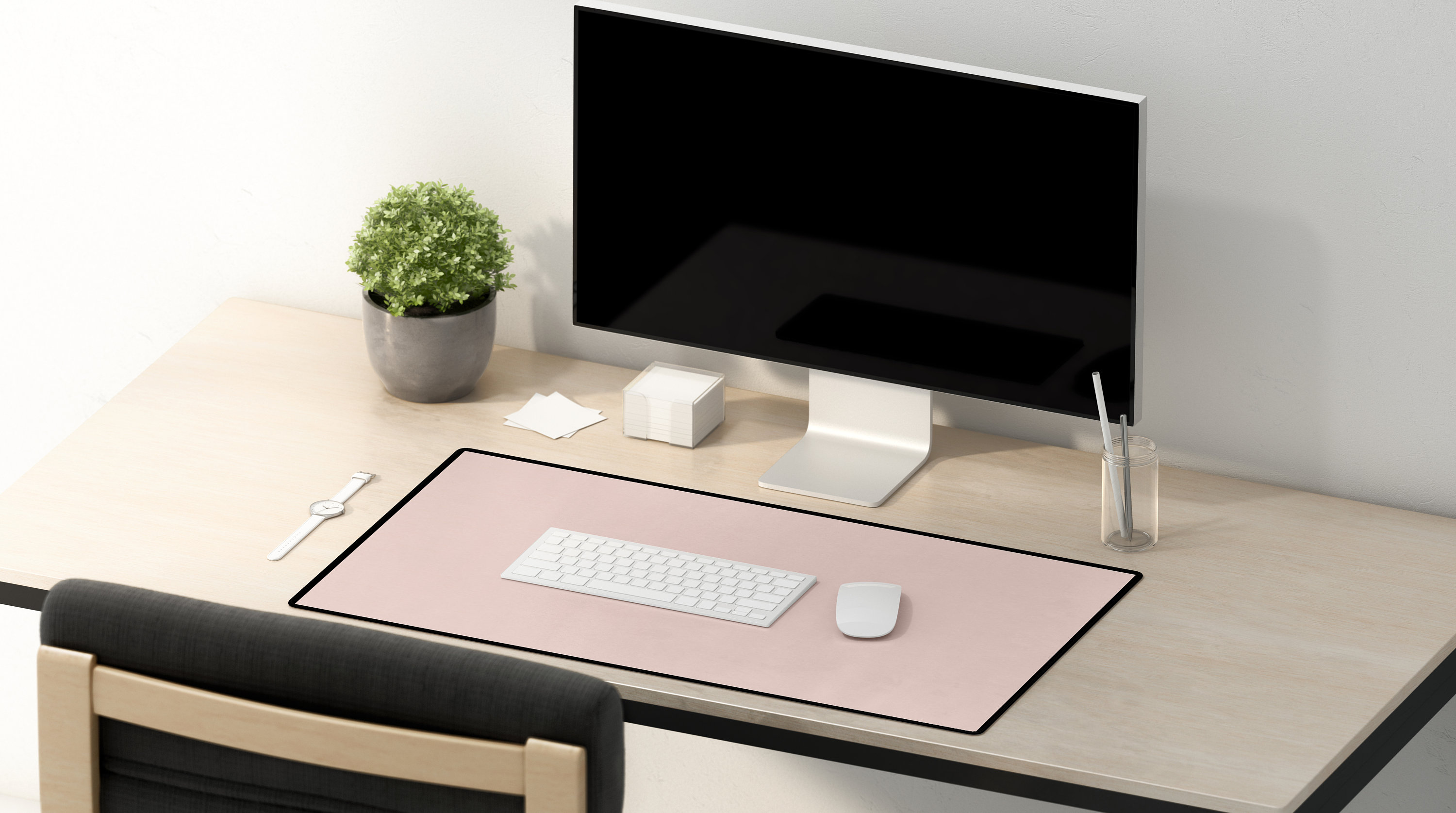 Desk Pad Pink Blush Powder Mouse Pad Mouse Mat Extra Large - Etsy