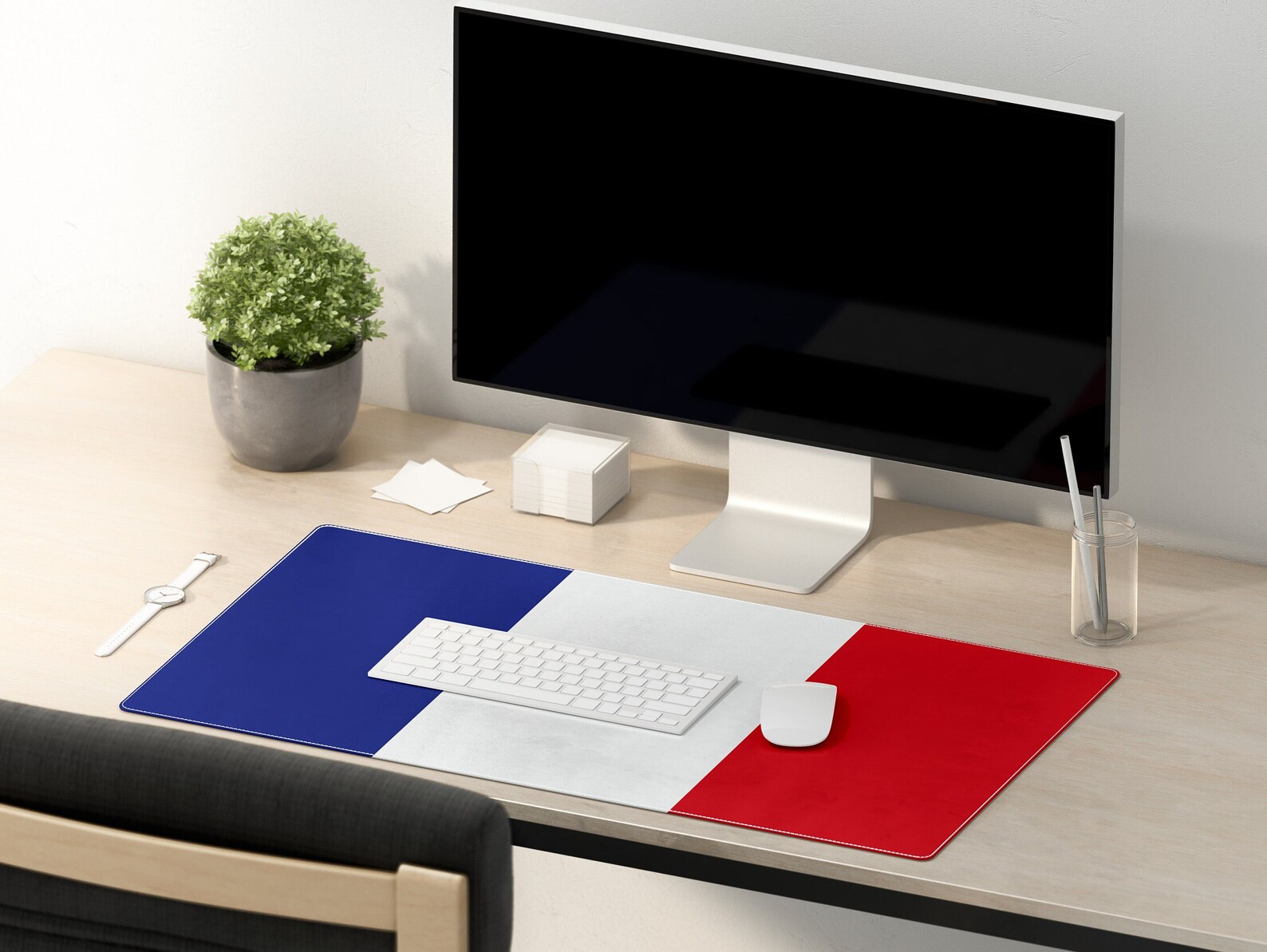 Desk Pad France Flag, Mouse Pad, Mouse Mat, Extra Large, Laptop Mat ...