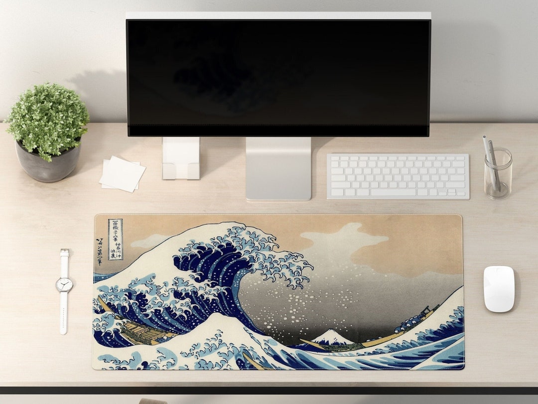 Desk Pad Great Wave Mouse Pad Mouse Mat Extra Large Laptop - Etsy