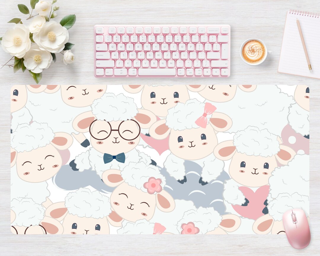 Desk Pad Anime Sheep, Mouse Pad, Mouse Mat, Extra Large, Laptop Mat ...