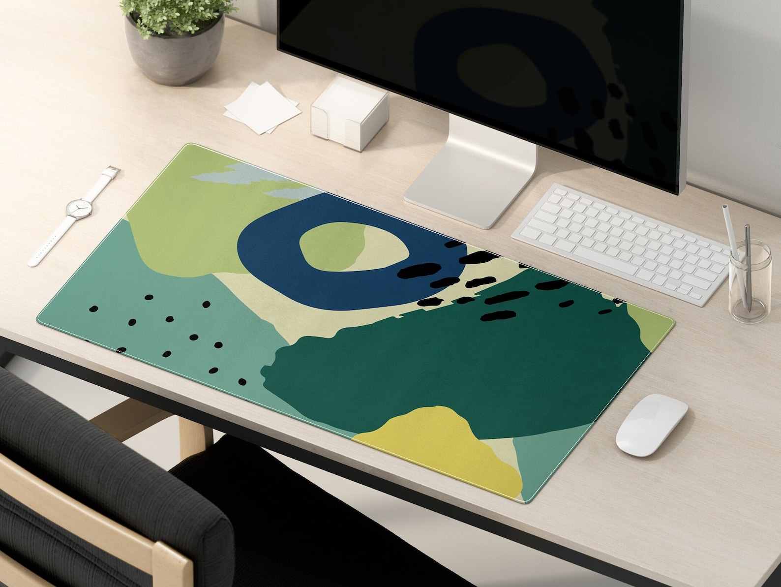 Desk Pad Abstract Art, Mouse Pad, Mouse Mat, Extra Large, Laptop Mat ...