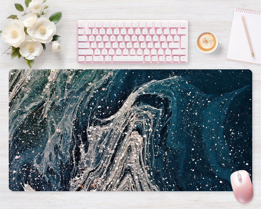 Desk Pad Marble Stone, Mouse Pad, Mouse Mat, Extra Large, Laptop Mat ...