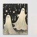 Cottagecore Spooky Ghost Halloween Print, Halloween Wall Art, Ghost Art ...