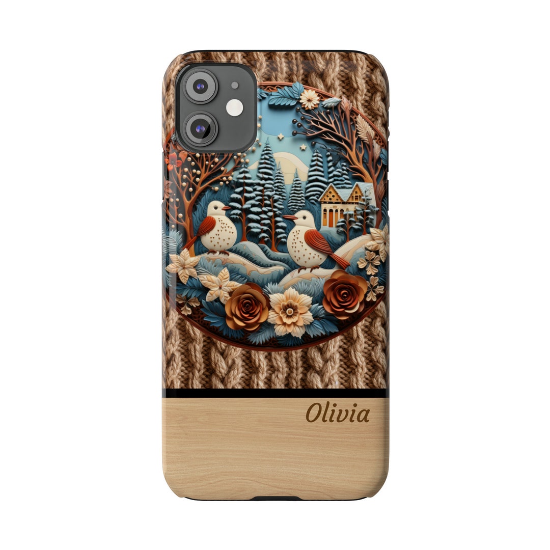 Embroidery Effect Custom iPhone 15 14 13 12 11 Pro Max Case iPhone 14 ...