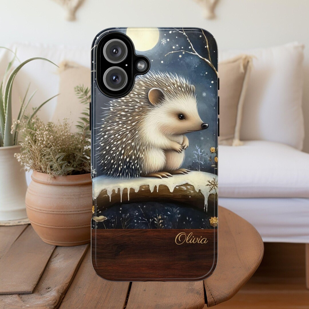Custom Cottagecore Boho Hedgehog Phone Case Phone Cover Impact ...