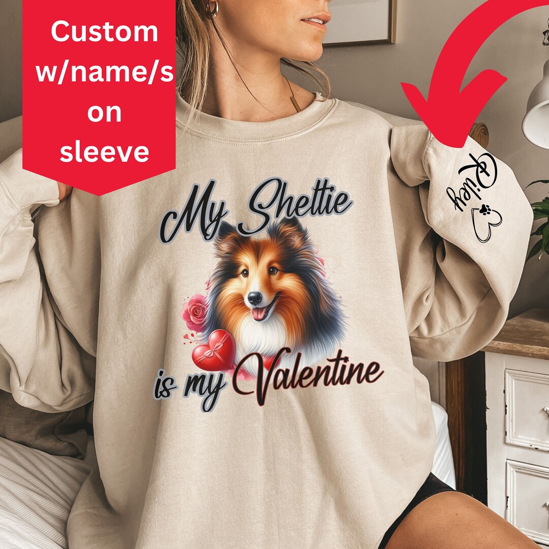 Custom Dog Sweatshirt,sheltie Mom Sweatshirt,shetland Sheepdog ...