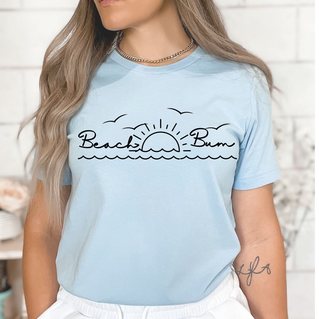Cute Beach Bum Beach Life, Beach Vacation Five Oclock Somewhere Tshirt ...