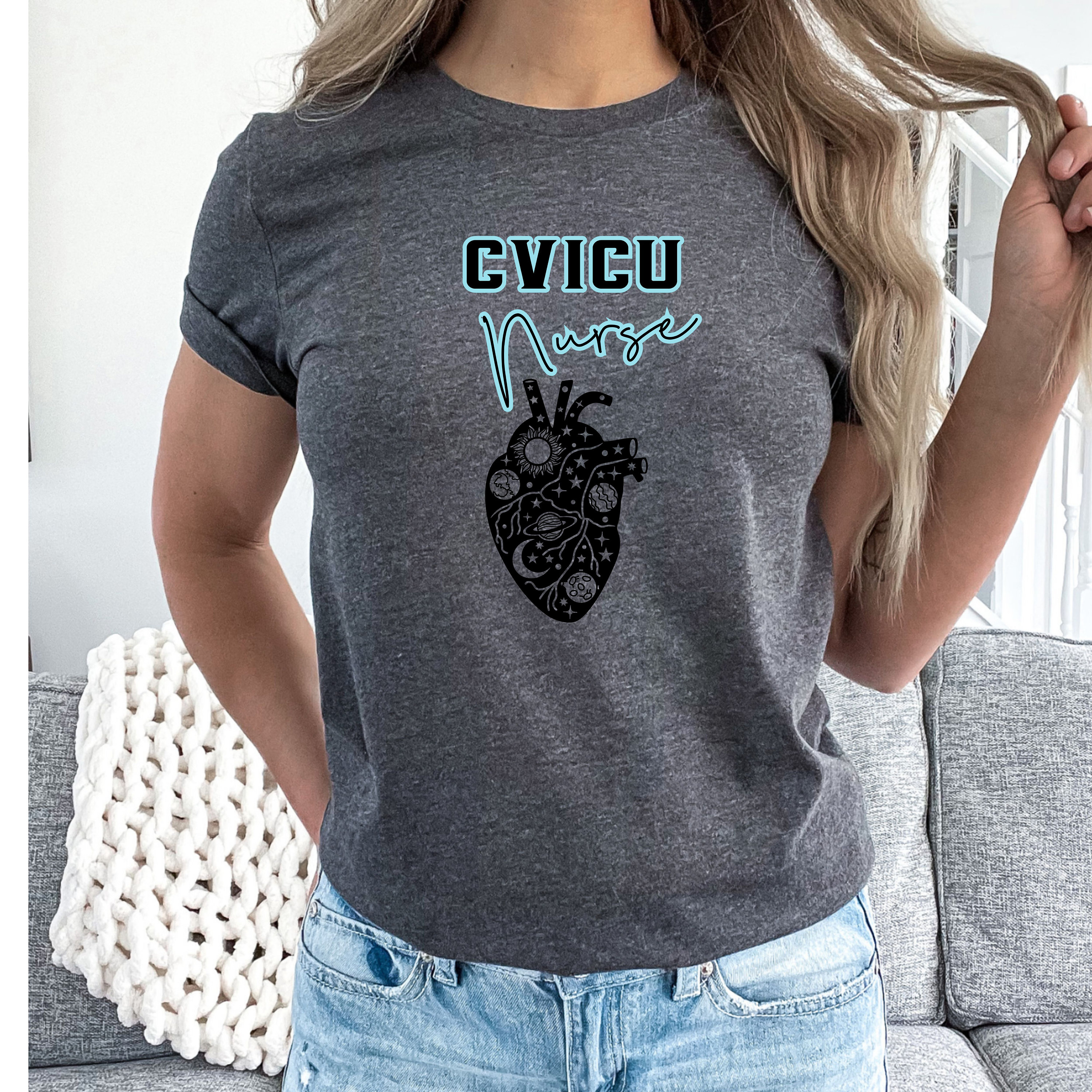 Cute CVICU Nurse Loading in Progress Tshirt, Cardiovascular Intensive ...