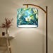 Modern Cottagecore Floral Arc Lamp Remote Control Floor Lamp Retro ...