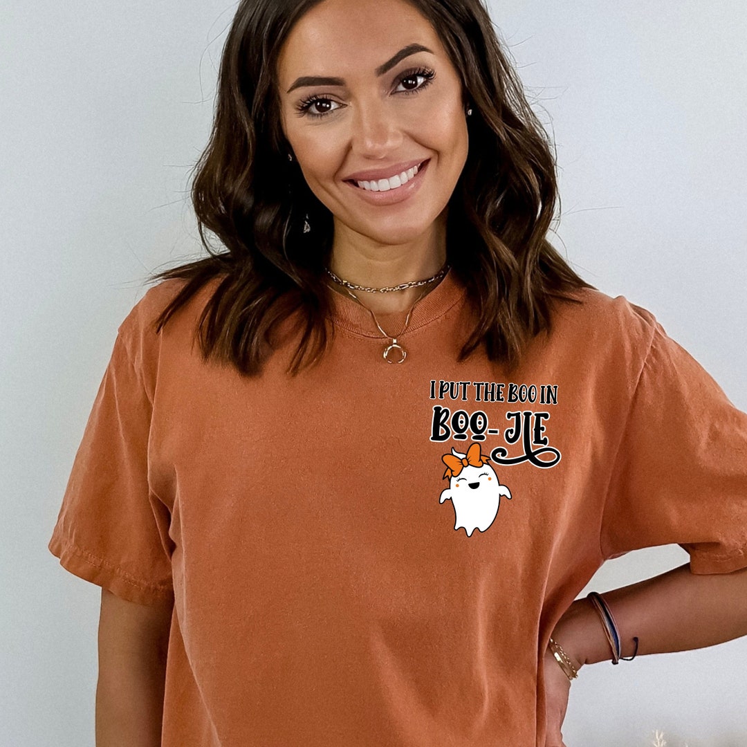Funny Ghost "i Put the BOO in Boo-jie" Comfort Colors® Tshirt,cute ...