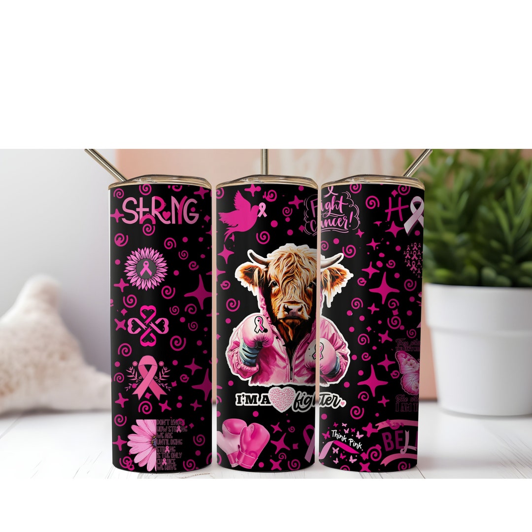 Breast Cancer Warrior Highland Cow Breast Cancer Support - Etsy