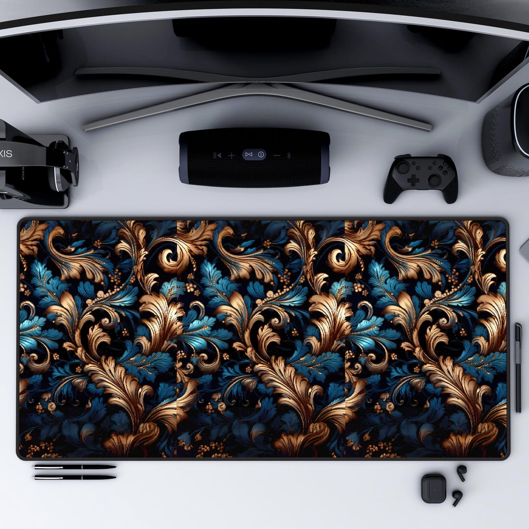 Cottagecore William Morris MCM Floral Extended Desk Mat Extra Large ...