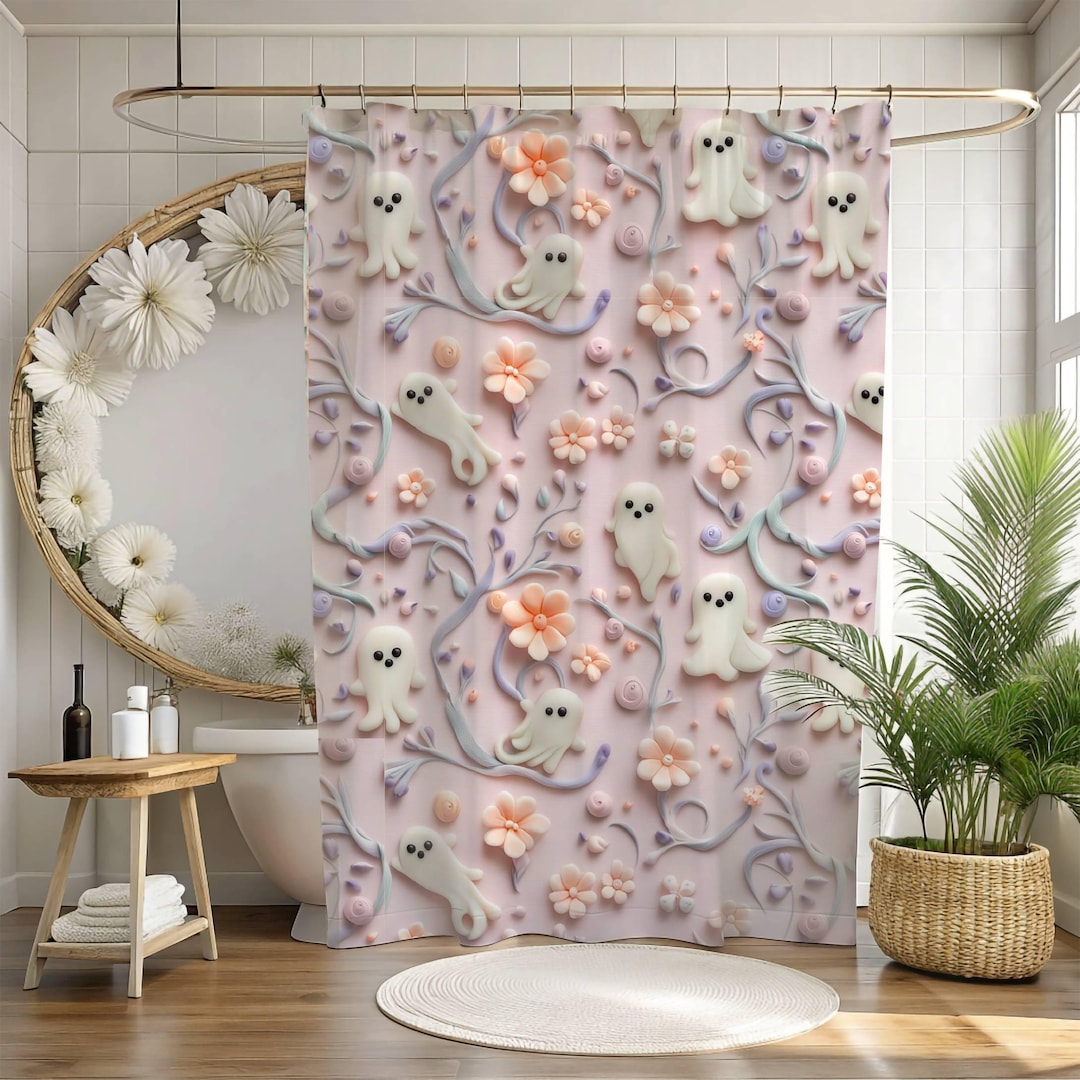 The Farmhouse Ghost Shower Curtain
