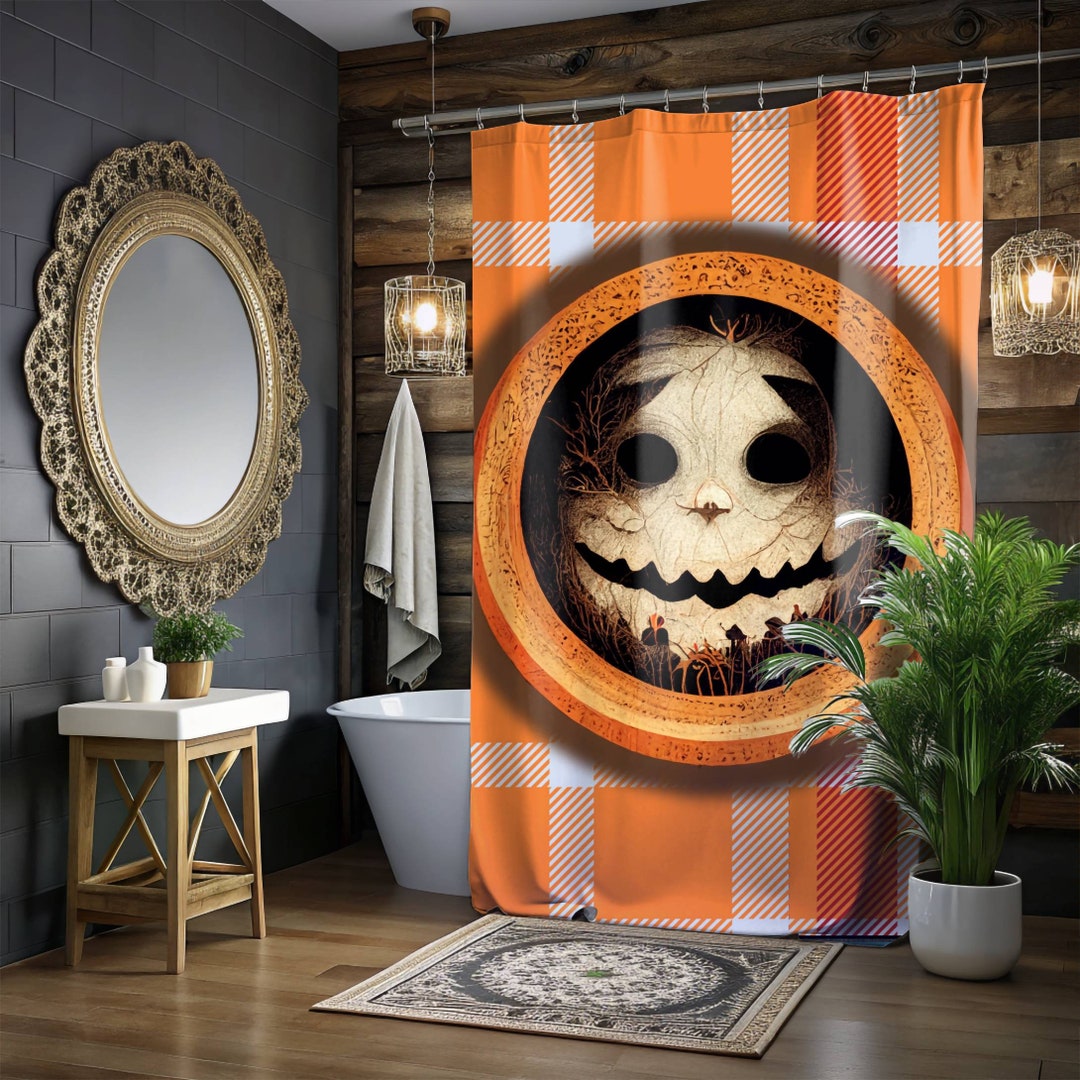 Spooky Halloween Ghost Luxury Bath Decor Shower Curtain,maximalist ...
