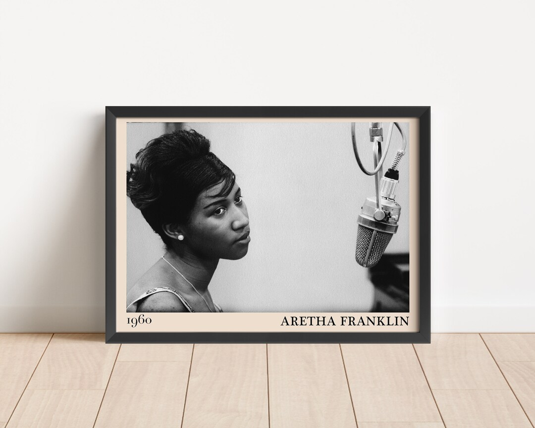 Aretha Franklin Poster Jazz Poster Wall Art Home Decor I Cool Poster ...