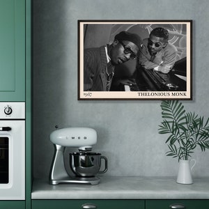 Thelonious Monk Poster | Retro Poster | Music Print | Jazz Poster | Buy ...