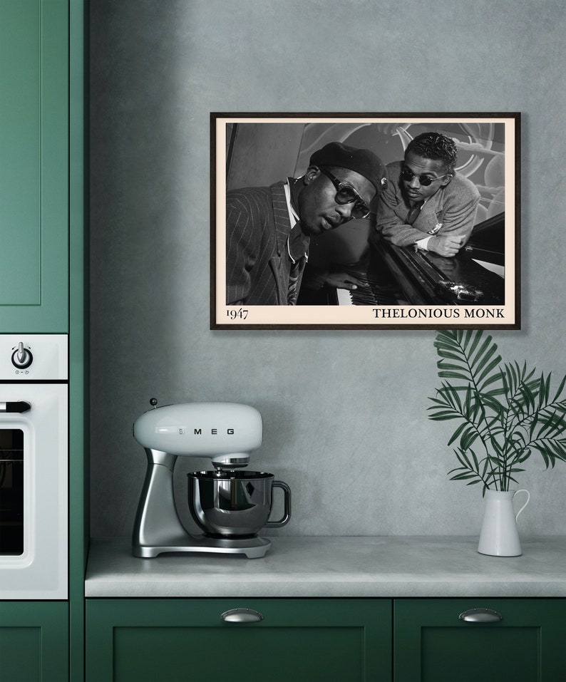 Thelonious Monk Poster Retro Poster Music Print Jazz - Etsy